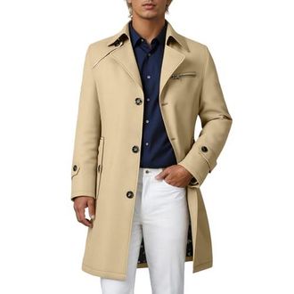 Generic Manteau Homme Hiver Long,Veste Anorak l&eacute;g&egrave;re coupe-vent et imperm&eacute;able avec capuche adapt&eacute;e &agrave; la randonn&eacute;e et - polyvalente et fiable pour lautomne et