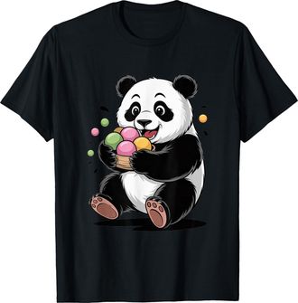 Shinkai Süßer Panda mit Mochi Dango Japan Streetwear T-Shirt