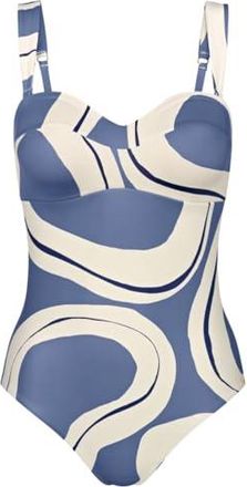 Triumph Summer Allure OPD One Piece Swimsuit Femme, Blue Combination, 38E