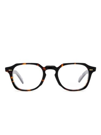 Cutler and Gross lunettes de vue GR03 &agrave; monture ronde - Marron