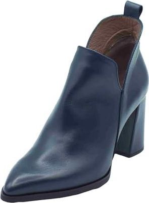 Wonders M-5428 Iseo Noche Julieta Bottines en cuir bleu nuit avec talon haut, bleu nuit, 37 EU