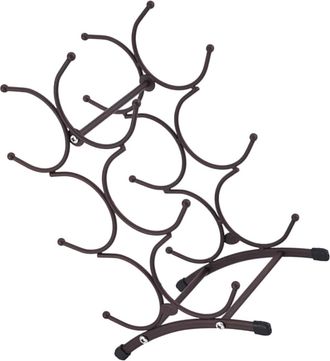 SOLUSTRE Weinflaschenregal Aus Eisen Weinhalterständer Für Flaschenständer Weinpräsentationshalter Mit Hohlem Design Für Weinregal Im Esszimmer Oder Küchenarbe