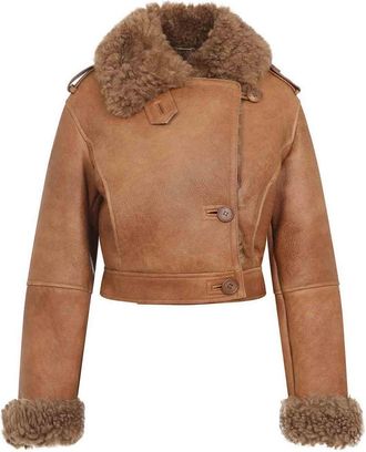 Chloé Lederjacke - Braun