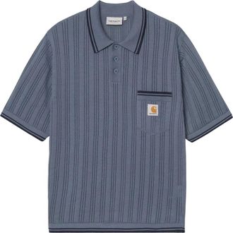 Carhartt Work in Progress Homme, Tops, Bleu, Taille: L S/S Ramsey Polo