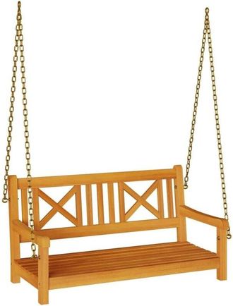 vidaXL Gartenschaukelbank Braun 119 x 35 x 47 cm Massivholz Akazie Vidaxl