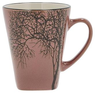 Villa Collection Hela Mug Dia 35 cl - Caf&eacute; & Th&eacute;s - Resistant & Design - Tasse en Gr&egrave;s 9 x 11 cm - Motif Bois - anniversaire, f&ecirc;te des m&egrave;res, f&ecirc;te des p&egrave;res, noel - Ro