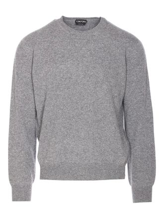 Tom Ford pull à col ras de cou - Gris