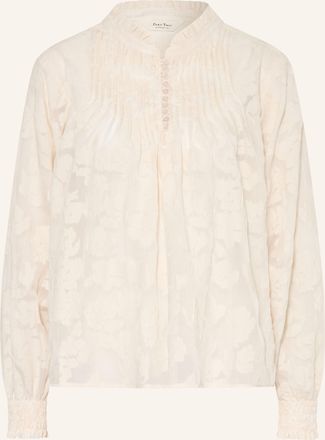 Part Two Blusenshirt Zayanpw Aus Jacquard weiss