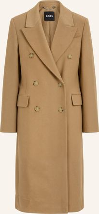 HUGO BOSS Klassischer Mantel Callaf Regular Fit beige