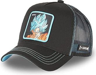 Capslab [ X Casquette Homme & Femme Dragon Ball Super, Casquette Trucker, Sangoku, sans Déformation et Confortable (Taille Unique)