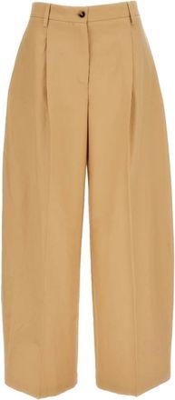 Alberto Biani Femme, Pantalons, Brun, Taille: 38 FR Wide Pantalons