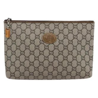 Gucci Pre-owned Canvas Clutch - - Pre-owned - Damen - Beige - ONE SIZE