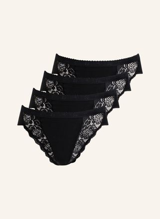 sloggi 4er-Pack Slips Chic schwarz
