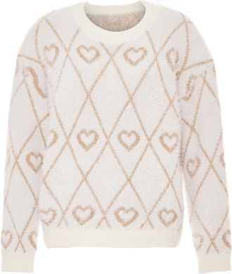 Mymo Pullover Frauen Wollwei&szlig;