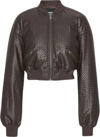 Rotate Rotate Birger Christensen, Femme, Vestes, Brun, Taille: 40 FR Veste Courte Matelassée