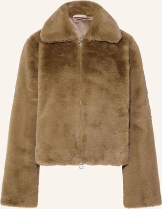 Lilienfels Lilienfels Kunstfell-Jacke beige