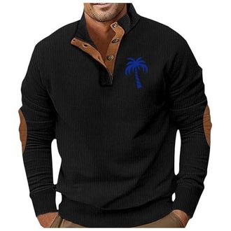 Generico Sweat à col roulé avec cornes de rennes 3D de Noël décontracté pour homme Mode dhiver avec capuche et imprimé Costume de mariage pour homme, Noir, XXX