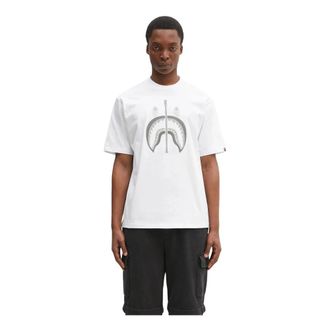 A Bathing Ape Chain Stitch Shark T-Shirt - - Tops - Herren - Wei&szlig; - L