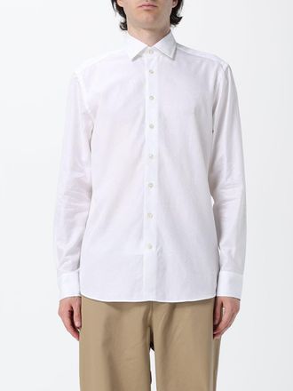 Etro Chemise &agrave; manches longues en popeline de coton avec col fran&ccedil;ais