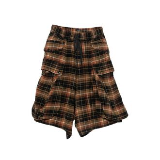 R13 Check-pattern Cargo Shorts