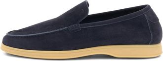 Boggi Milano Homme, Chaussures, Bleu, Taille: 43 EU Aria Mocassins en Cuir Su&egrave;de