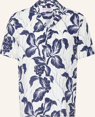 Orlebar Brown Orlebar Brown Resorthemd Maitan Regular Fit Aus Leinen blau