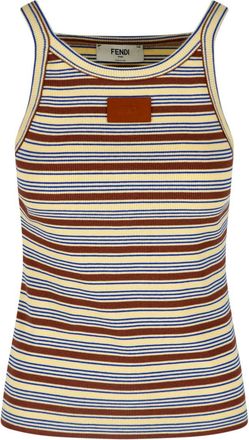 Fendi Striped Knit Top