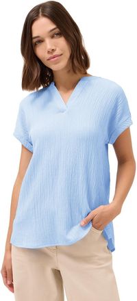 Cecil Damen 3412045 Blusenshirt mit Struktur, Light Sky Blue, Medium