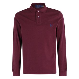 Polo Ralph Lauren Polo Manches Longues en Mesh - Homme - Tops - Brun - Taille: L