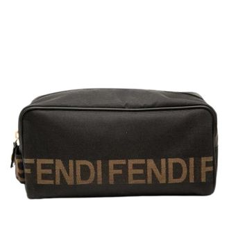 Fendi Pre-owned Nylon Pouch - - Pre-owned - Damen - Schwarzk - ONE SIZE
