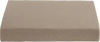 Ambiante Jersey-Splittopperspannbettlaken für 10 cm Matratzenhöhe Farbe Taupe Größe 180x200