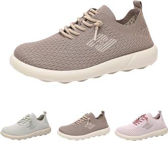 Generic Baskets à enfiler pour femme, chaussures de course à pied, de marche, baskets basses à lacets, légères, respirantes, chaussures de sport, gym, athléti