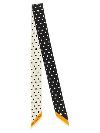 Fendi Womens Bicolor Silk Tie