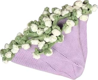 Generic Gehäkelter Rosenstrauß Decke Sofa, Kuscheldecke, Sofaüberwurf Decke, Sofadecke Couchdecke, Couch Blanket, Kuscheldecken, Sofa überwurfdecke, Flauschig