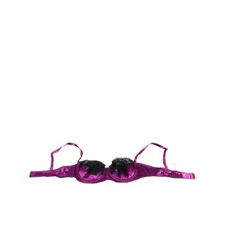 Dolce & Gabbana Lila Seiden Balconette-BH mit Hakenverschluss - - Underwear - Damen - Lila - S