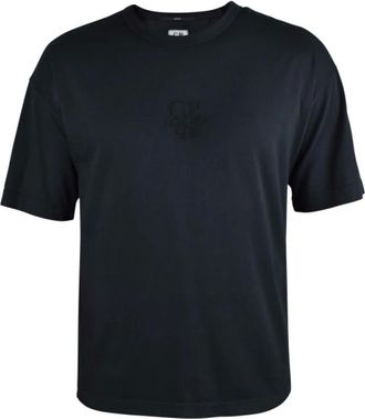 C.P. Company C.p. Company, Homme, Tops, Noir, Taille: M Boxy Logo T-shirt