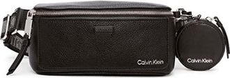 Calvin Klein Sac Banane Millie Novelty pour Femme, Noir/Argent, One Size, Millie Sac Banane Fantaisie