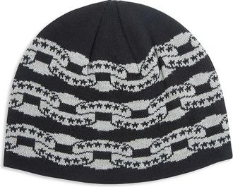 TwoJeys Icon Chain Beanie - unisex - Accessoires - Noir - Taille: ONE Size