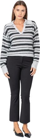 Kocca Femme, Pulls, Multicolore, Taille: 42 FR Pull ray&eacute; &eacute;vas&eacute; &agrave; encolure d&eacute;gag&eacute;e