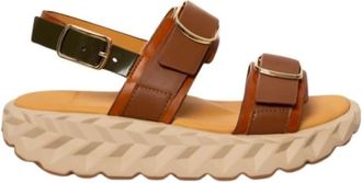 4CCCCees 4Ccccees, Femme, Chaussures, Brun, Taille: 39 EU Sandalo sportivo