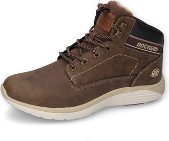Dockers by Gerli Herren Schn&uuml;rstiefeletten, M&auml;nner Boots,Wechselfu&szlig;bett,wasserabweisend,&uuml;bergangsschuhe,Stiefel,Cafe,40 EU / 6.5 UK