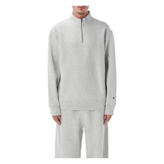 Champion Homme, Sweatshirts et sweats &agrave; capuche, Gris, Taille: L SweaT-shirt Demi-Zip Reverse Weave