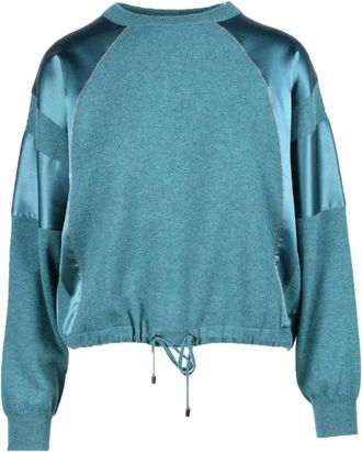 Brunello Cucinelli Femme, Pulls, Vert, Taille: 38 FR Pull ras du cou