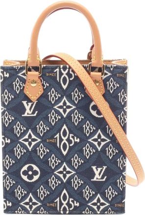 Louis Vuitton Pre-owned Monogram Denim Petite Malle Bag - Femme - Pre-owned - Bleu - Taille: ONE Size