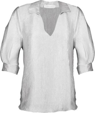 Am&eacute;lie & Am&eacute;lie Femme, Blouses et Chemises, Beige, Taille: 38 FR Alma Top