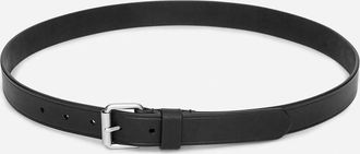 Arket Schmaler Lederg&uuml;rtel -Schwarz