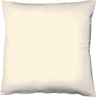 Fleuresse 9200 Colours Interlock Jersey Kissenbezug aus 100% Baumwolle, Oekotex Standard 100, 35 x 40 cm, Creme