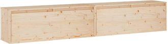 Les Tendances Armoires murales 2 pcs 100x30x35 cm Bois de pin massif