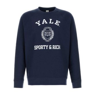 Sporty & Rich Sweatshirt mit Grafikprint - - Sweatshirts & Hoodies - Herren - Blau - XL