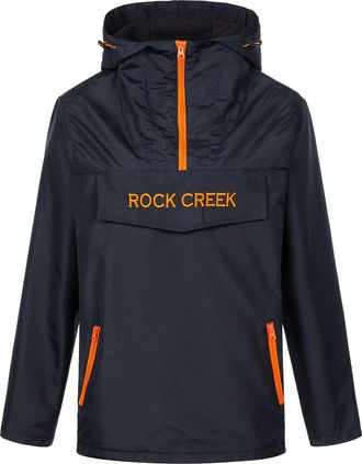 Rock Creek Damen &Uuml;bergangs Jacke Outdoor Jacke Windbreaker &Uuml;bergangsjacke Anorak Kapuze Regenjacke Winterjacke Damenjacke Jacket D-474 Navy 2XL